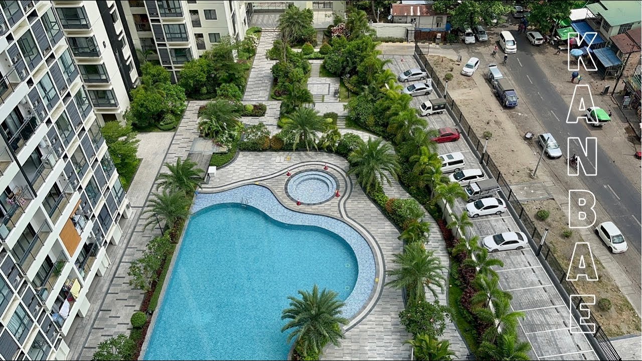 A nice view from Kanbae tower Yankin Yangon Myanmar 仰光公寓楼 - YouTube