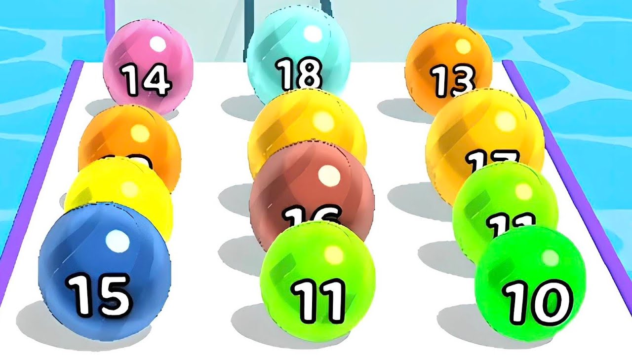 Marble Run 3D Game Color Ball Race Gameplay Android IOS Level 66 - YouTube