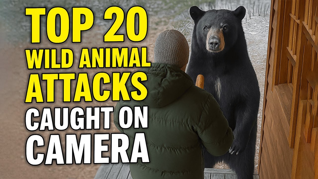 Top 20 Wild Animal Attacks Caught on Camera - YouTube