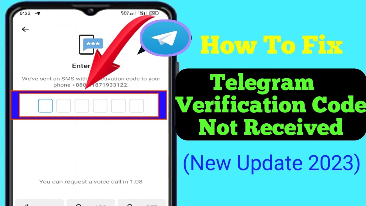 How To Fix Telegram Not Sending Code New Update 2023 Telegram Verification Code Problem Youtube