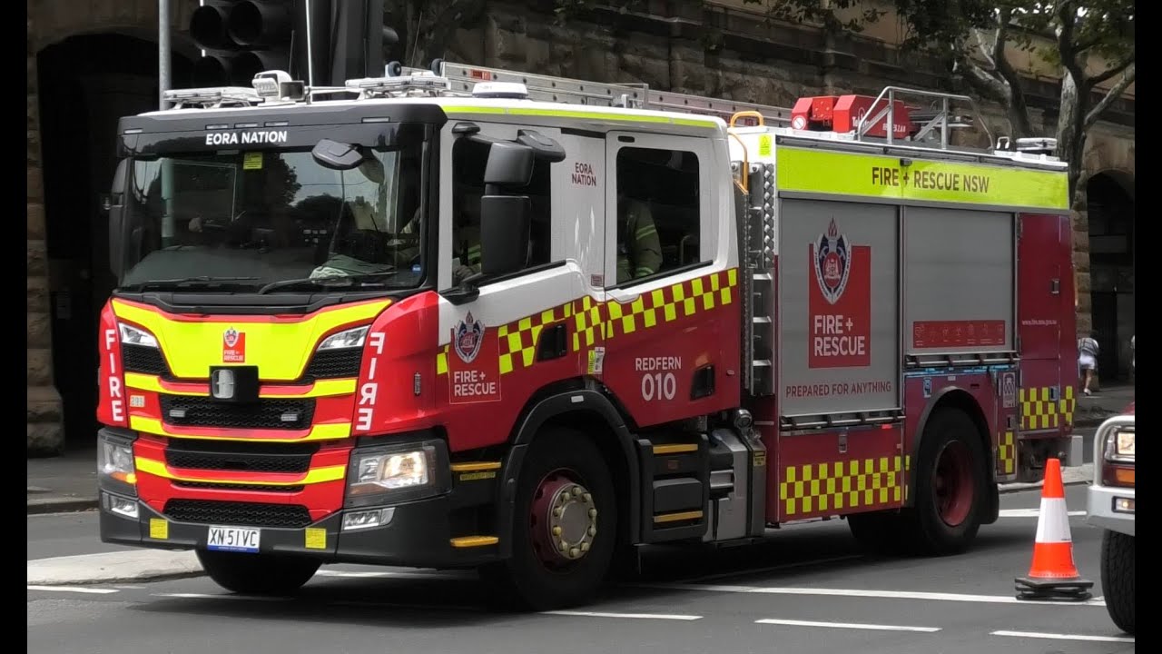 Fire and Rescue NSW - Pumper 10 Redfern Responding! - YouTube