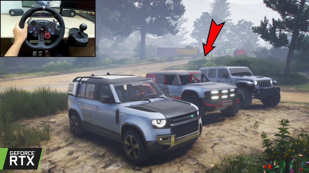 GTA 5 - 2023 Land Rover Defender 110 & Ford Bronco R Prototype ...