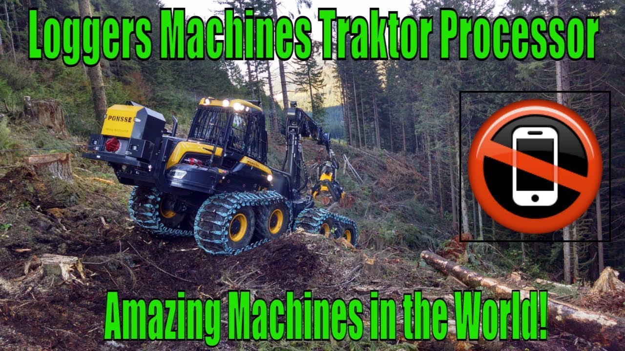 Amazing Loggers Machines Traktor Processor - YouTube