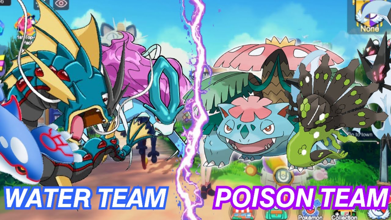 MY WATER AND POISON POKEMON TEAM | POKVERSE WORLD POISON AND WATER TEAM ...