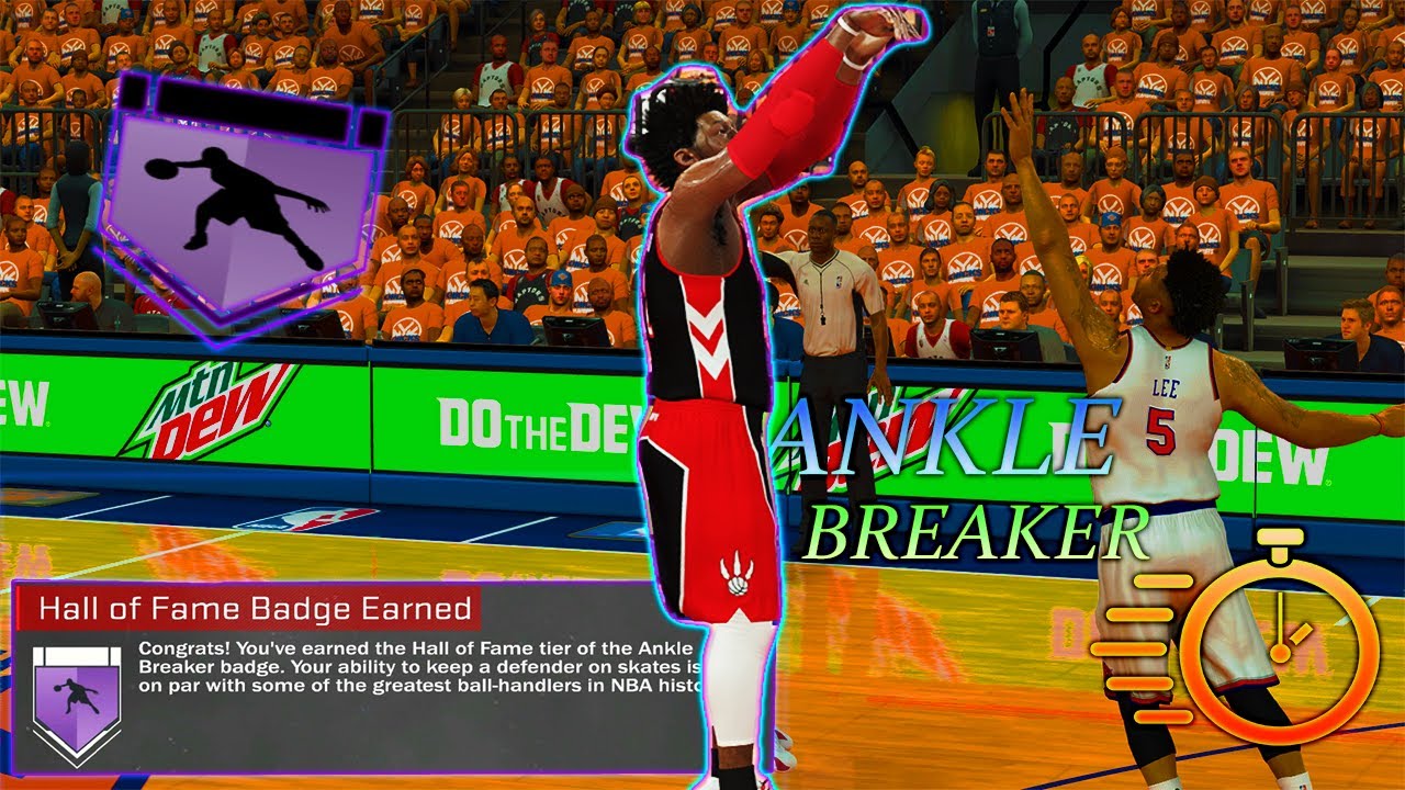 HOW TO EARN ANKLE BREAKER BADGE IN NBA 2K17 | TUTORIAL | BEST METHOD ...