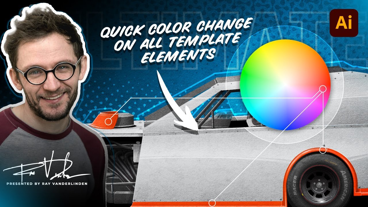 Changing out the Ultimate Dirt Modified Template colors easily. - YouTube