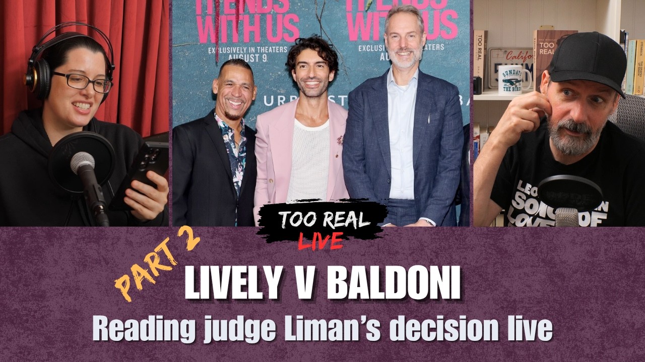 LIVELY v BALDONI—JUDGE LIMAN'S SH DISMISSAL READ LIVE - YouTube