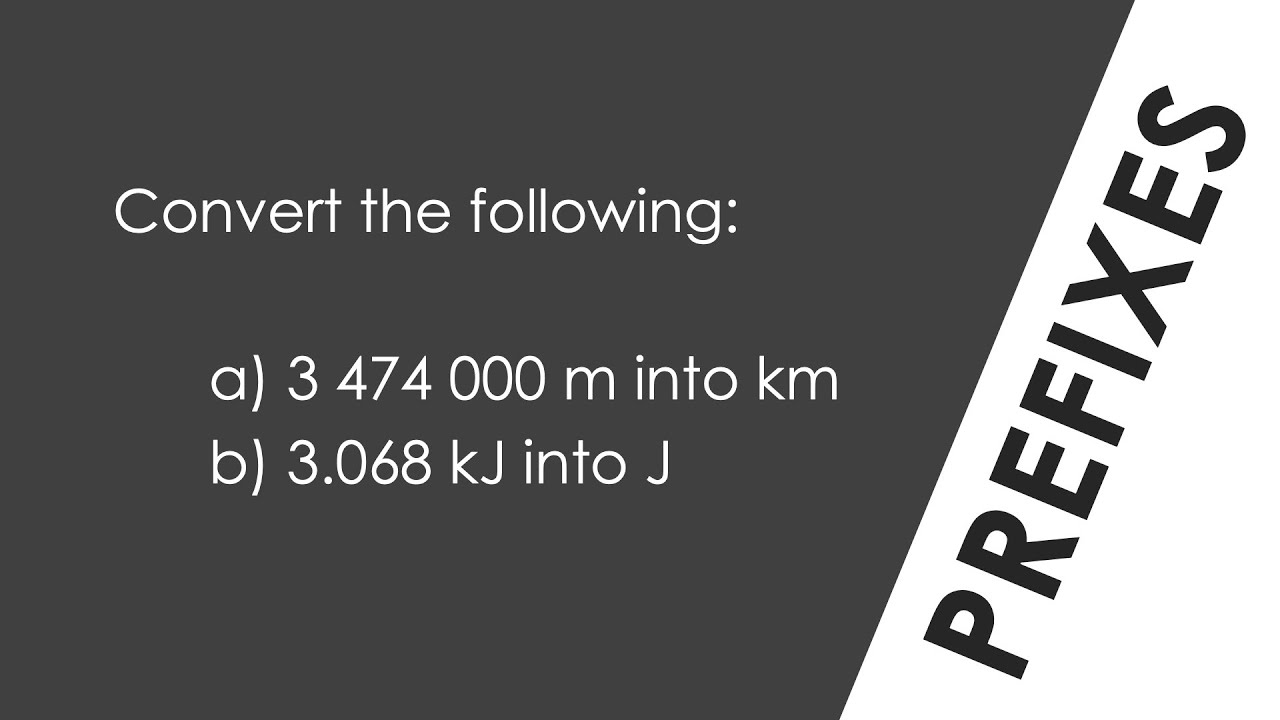 Converting Numbers with Prefixes - WORKED EXAMPLE - GCSE Physics - YouTube