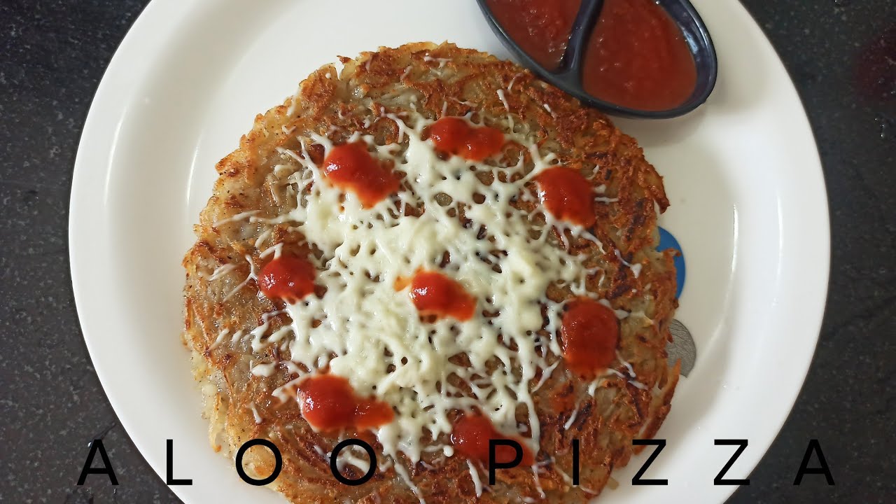 Instant aloo pizza,easy recipe at home!!😋😋 - YouTube