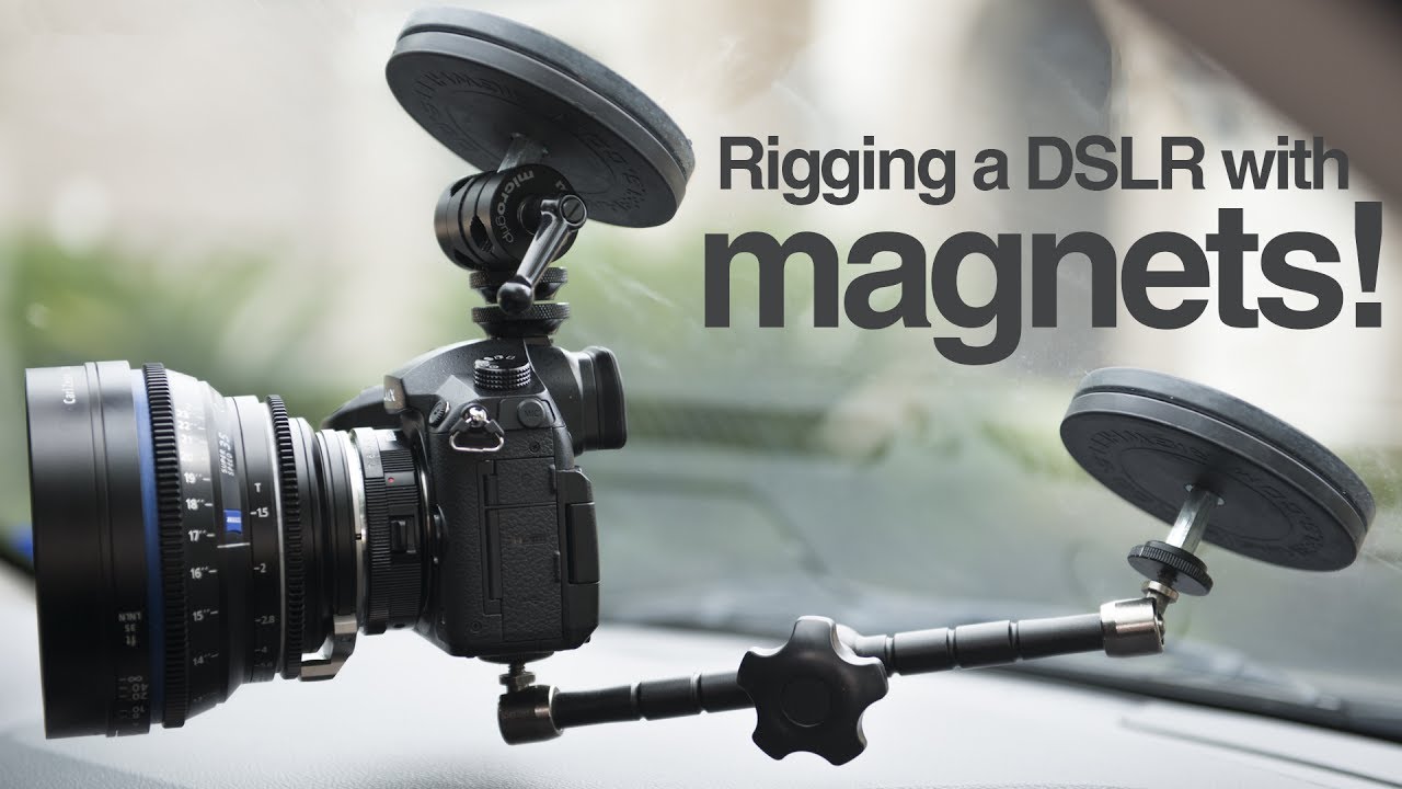 How to rig a DSLR in a car with magnets! - YouTube