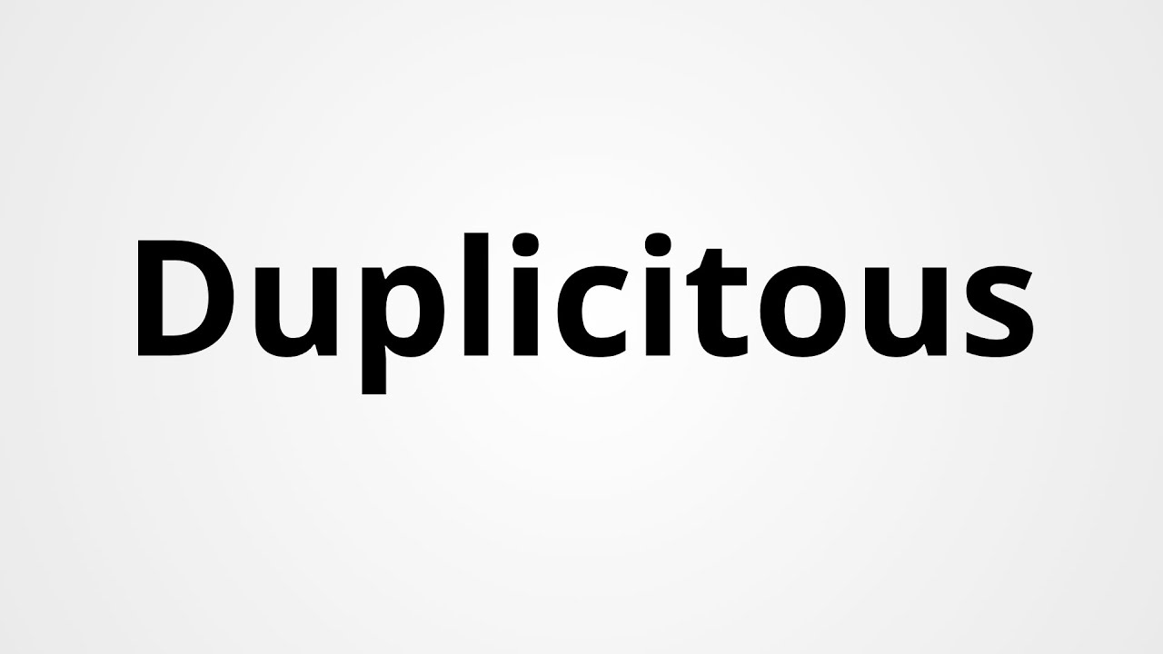 Duplicitous | Definition & Pronunciation | Learn English Vocabulary ...