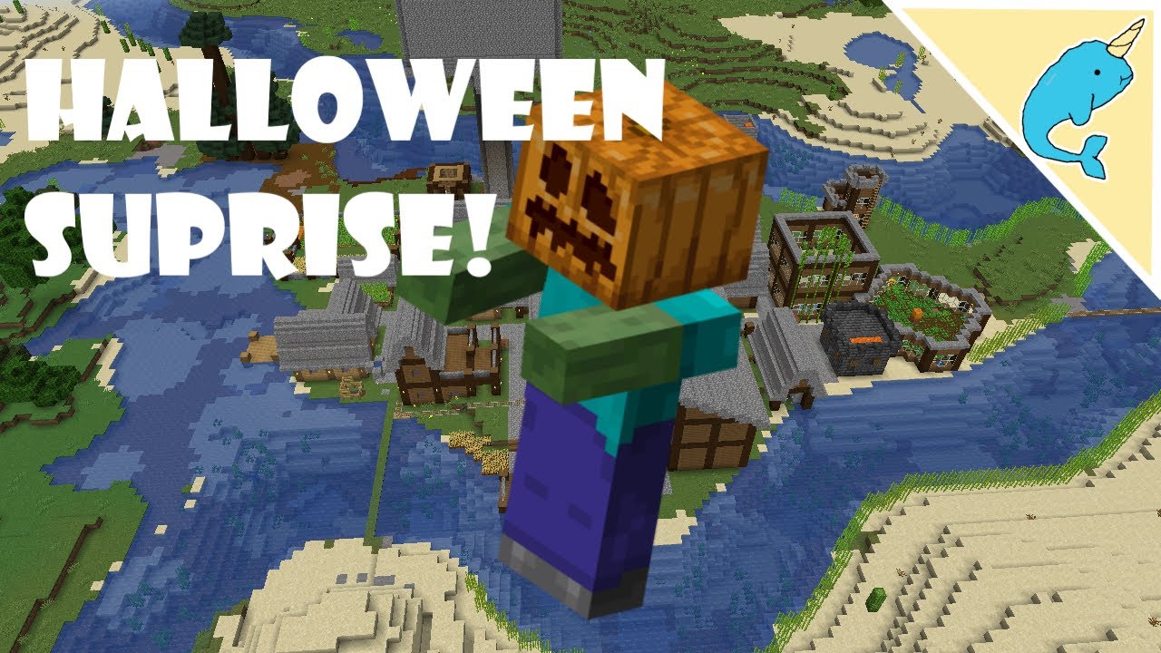 Minecraft Halloween Easter Egg Zombies with Pumpkin Heads! - YouTube