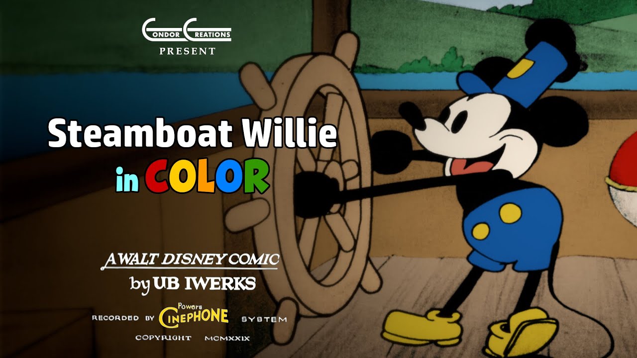 Steamboat Willie In Color (Full Animated Short) - YouTube