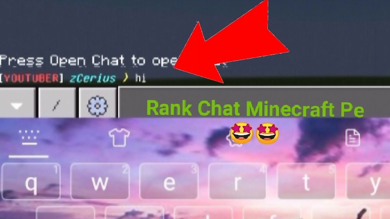 Addon Rank Chat Minecraft PE 1.17 - YouTube