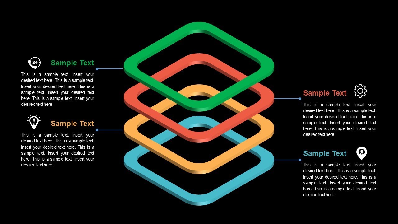 Design Slide 3D Stacked Squares di Powerpoint - YouTube