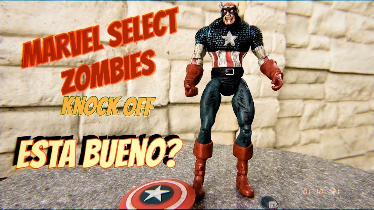 Capitán America marvel select zombies knock off (clon el original ...
