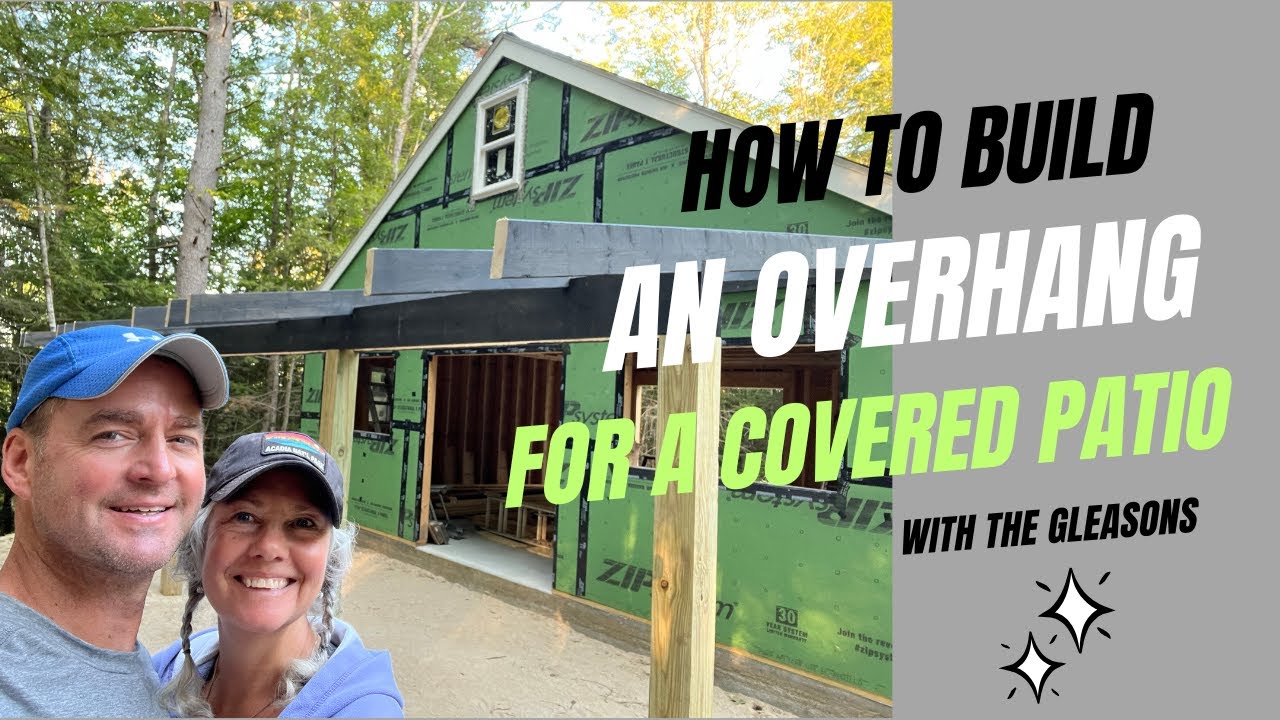 Building an Overhang for a Covered Patio - YouTube