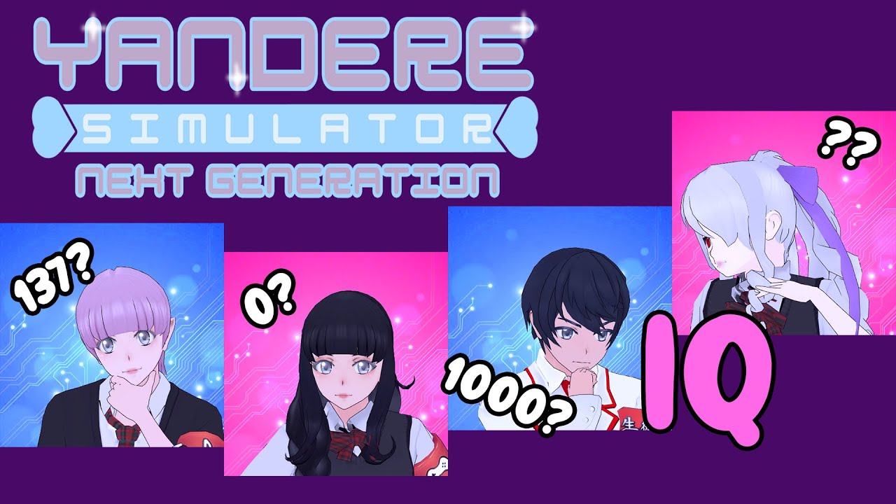 Yandere simulator Next Generations mod Characters IQ - YouTube