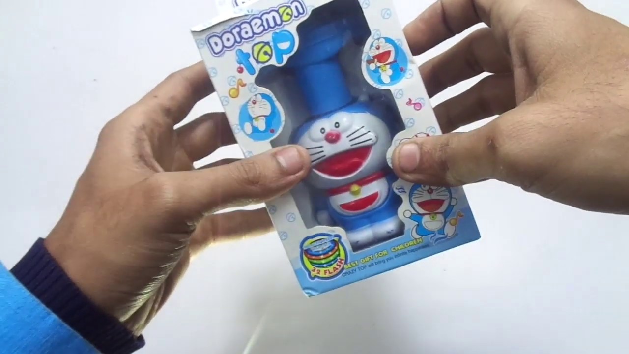 Doraemon Spinning Top TOY , Multi color lighting flash. - YouTube