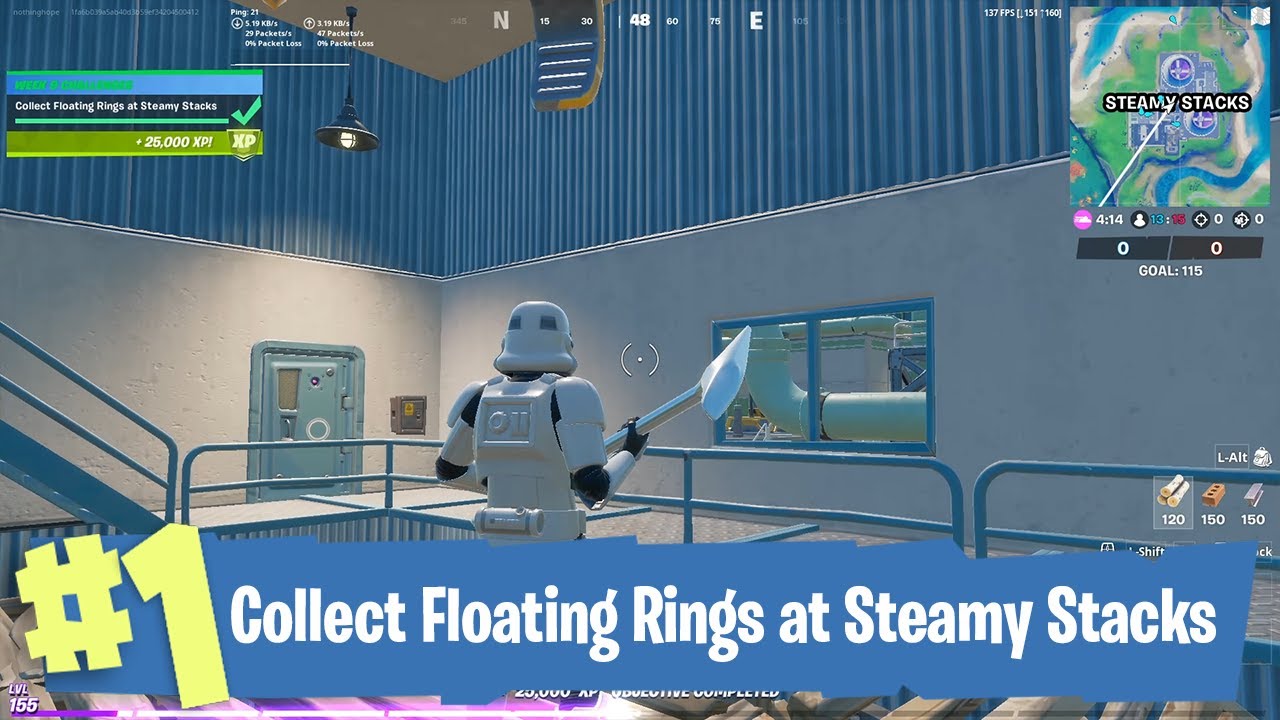 Collect Floating Rings at Steamy Stacks (5) - Fortnite Week 9 ...