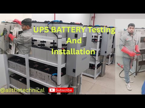 UPS BATTERY Testing and Installation | UPS battery kaise install karen ...
