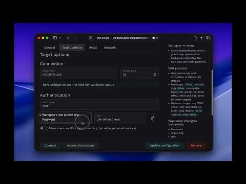 2-minute Warpgate setup & demo