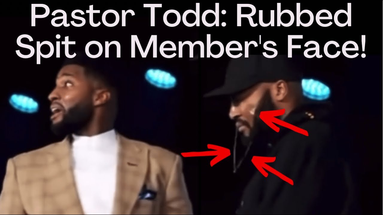 Pastor Michael Todd Rub Spit on Church Member Face - YouTube