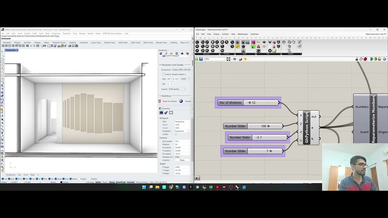 Summarizing and demonstrating the use of my parametric wall script ...