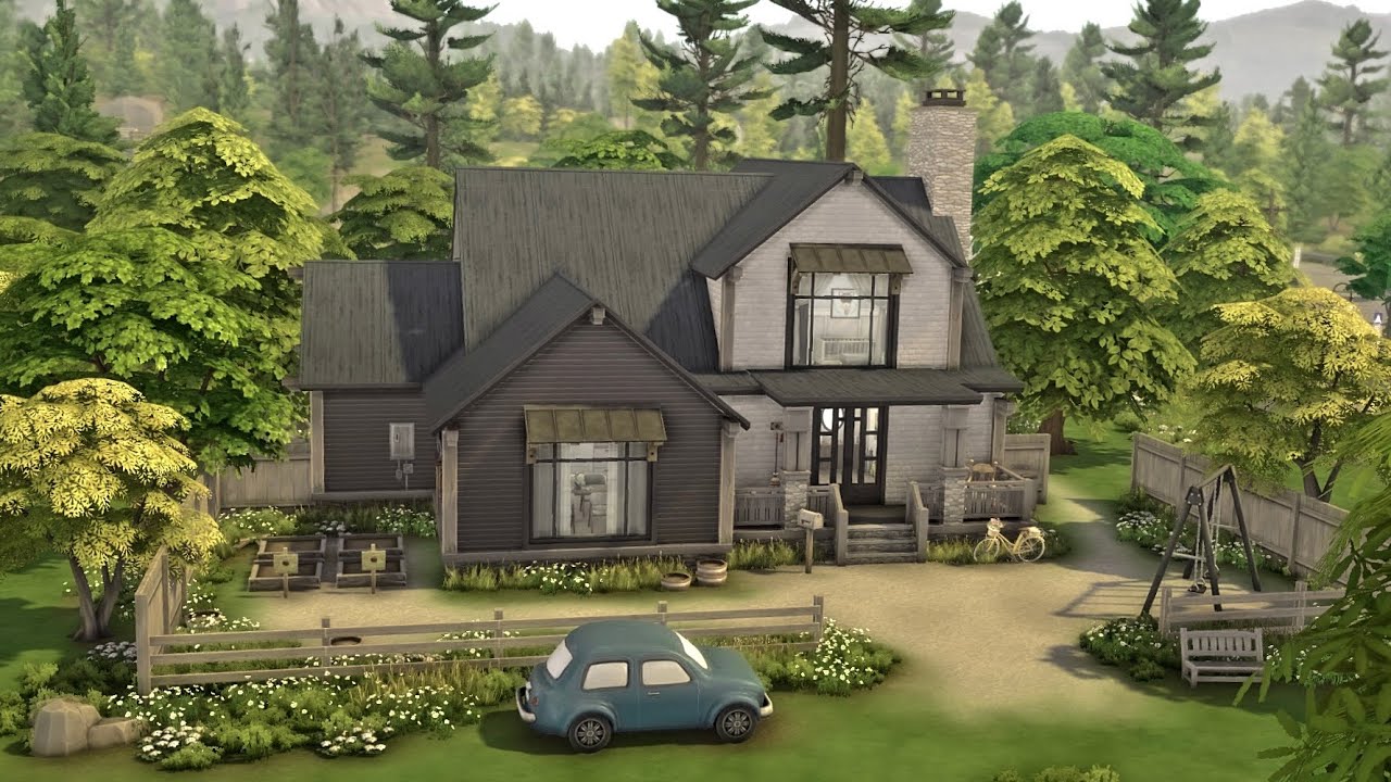 Multigenerational Rustic Family Home | The Sims 4 Speed Build (No CC ...