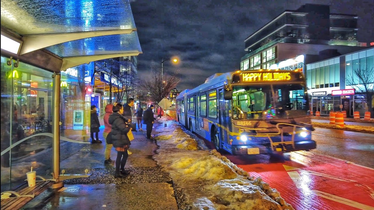 Vancouver Walk & Ride - Cambie Village & TransLink Bus 099 UBC B-Line ...