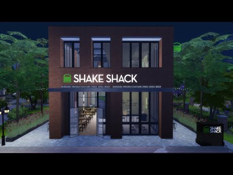 Speed build Sims 4: Shake Shack! - YouTube