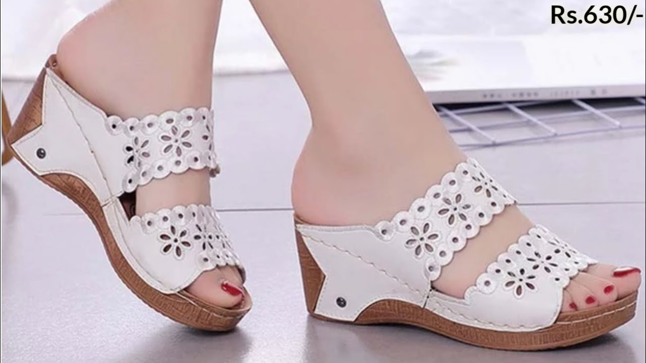 NEW LATEST CASUAL WHITE SLEEPER SANDALS DESIGN FOR WOMEN BEST IMPORTED ...
