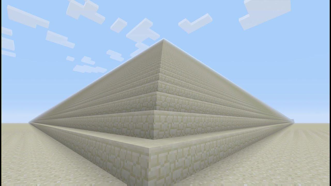 Minecraft super pyramid 255,000+ Blocks - YouTube