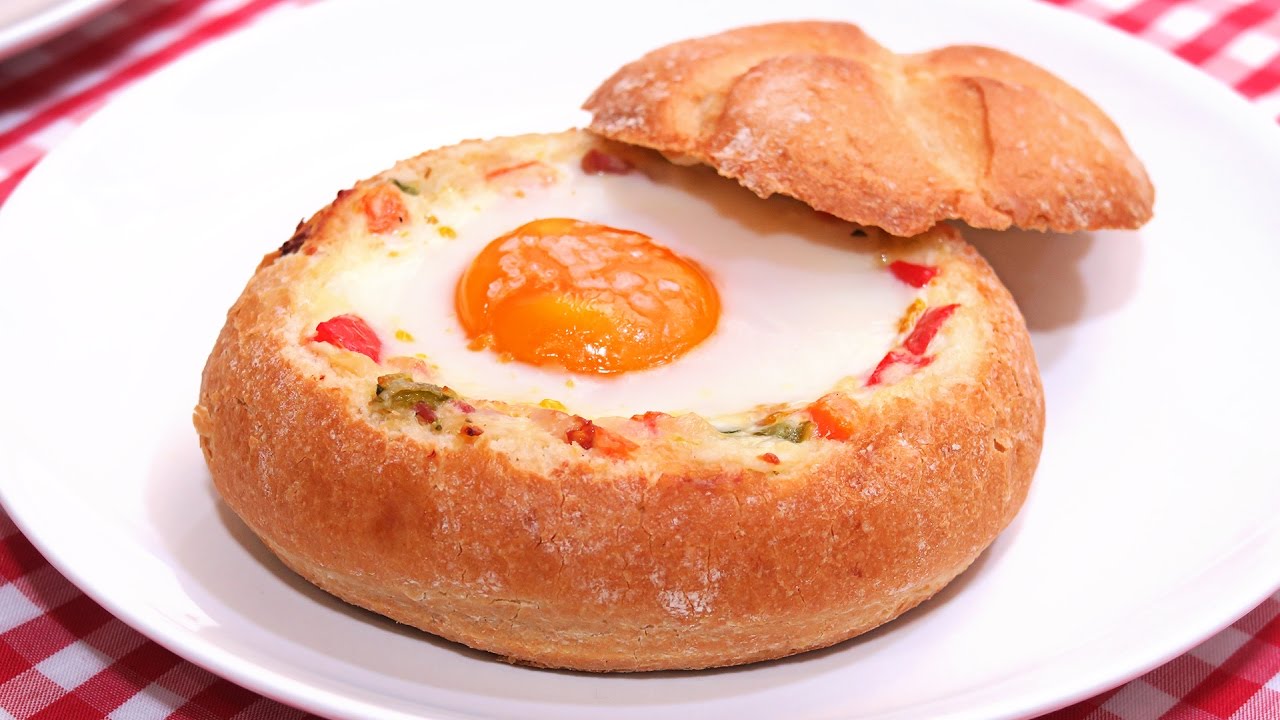 Pan Relleno al estilo Huevos Napoleón | Receta rápida y sencilla - YouTube