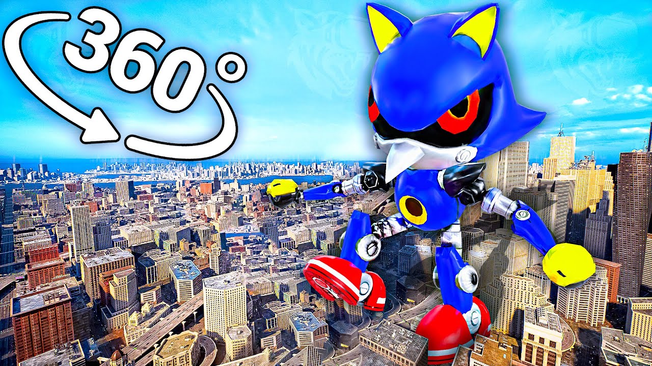 Metal Sonic Hue Hue Hue - City in 360° Video | VR / 8K | (metal sonic ...