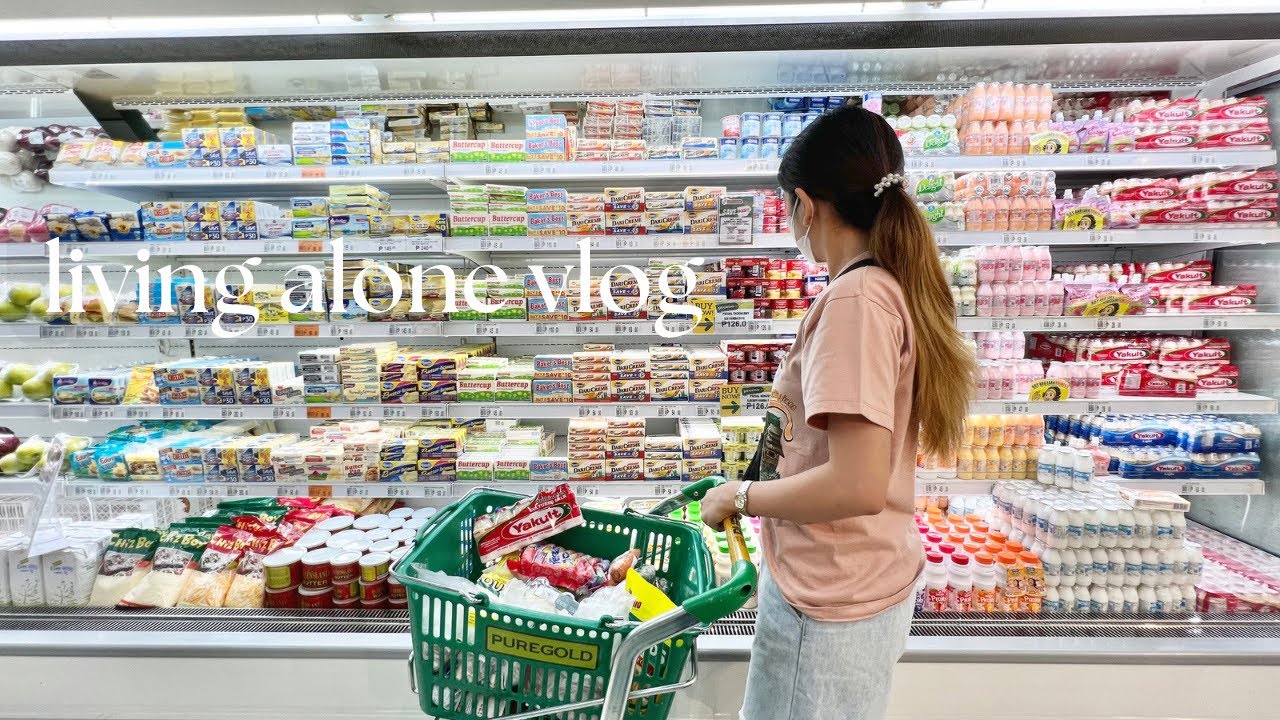 living alone in the Philippines | mini ref refill, cooking pork tonkatsu & unboxing orders 📦 ...