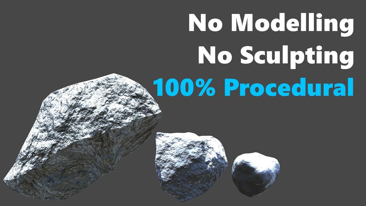 How to Generate Procedural Rocks | 2024 Blender Tutorial - YouTube