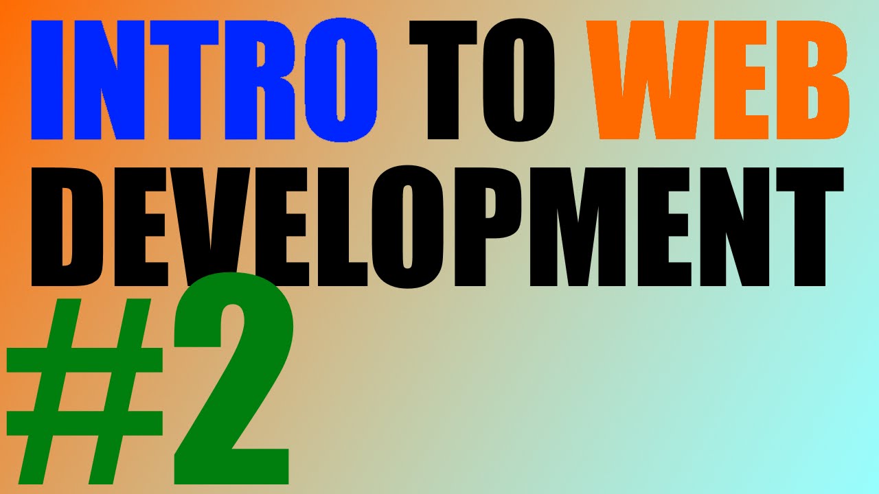 Intro to Web Development - 2 - Terms - YouTube