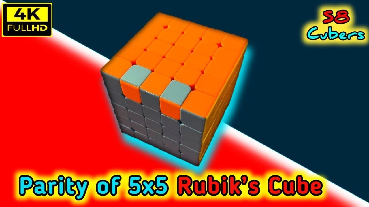 How To Solve A 5x5 5x5 Rubiks Cube Edge Parity Error 5x5 Parity Error Shorts