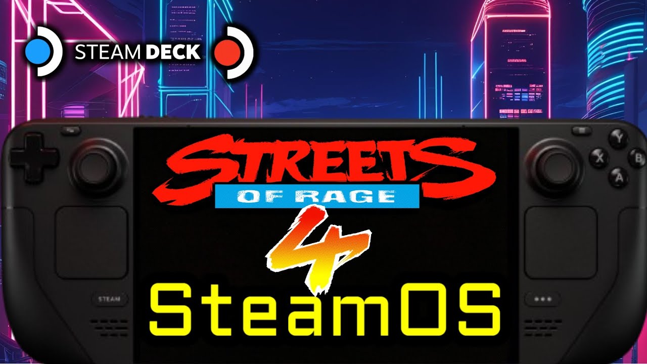 3 Player Local Couch Co-op and it's fun! Streets of Rage 4 | SteamOS 3. ...