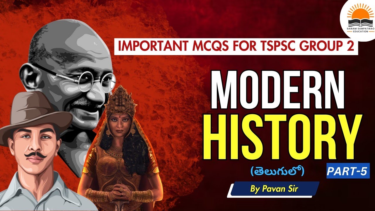 Modern History MCQs For TSPSC GROUP 2: British Conquest on India - YouTube