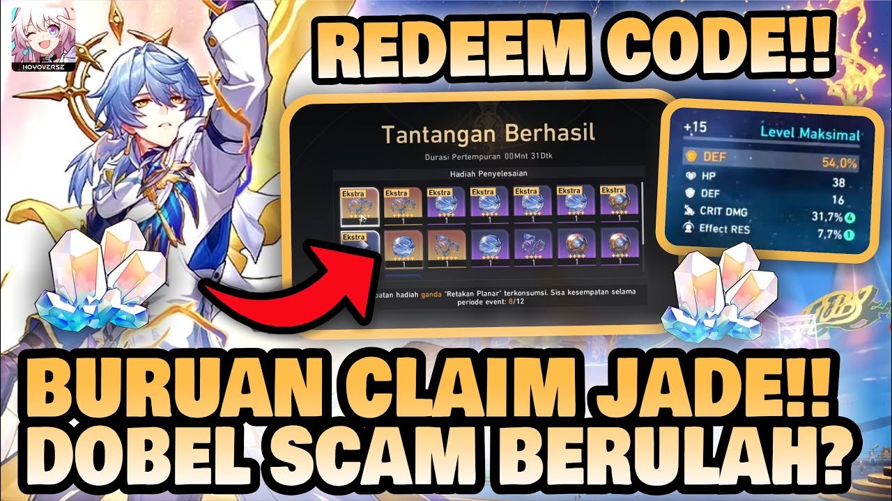 BURUAN CLAIM REDEEM CODE!! Tutorial Gacha Planar!! 🤔 | Honkai: Star ...