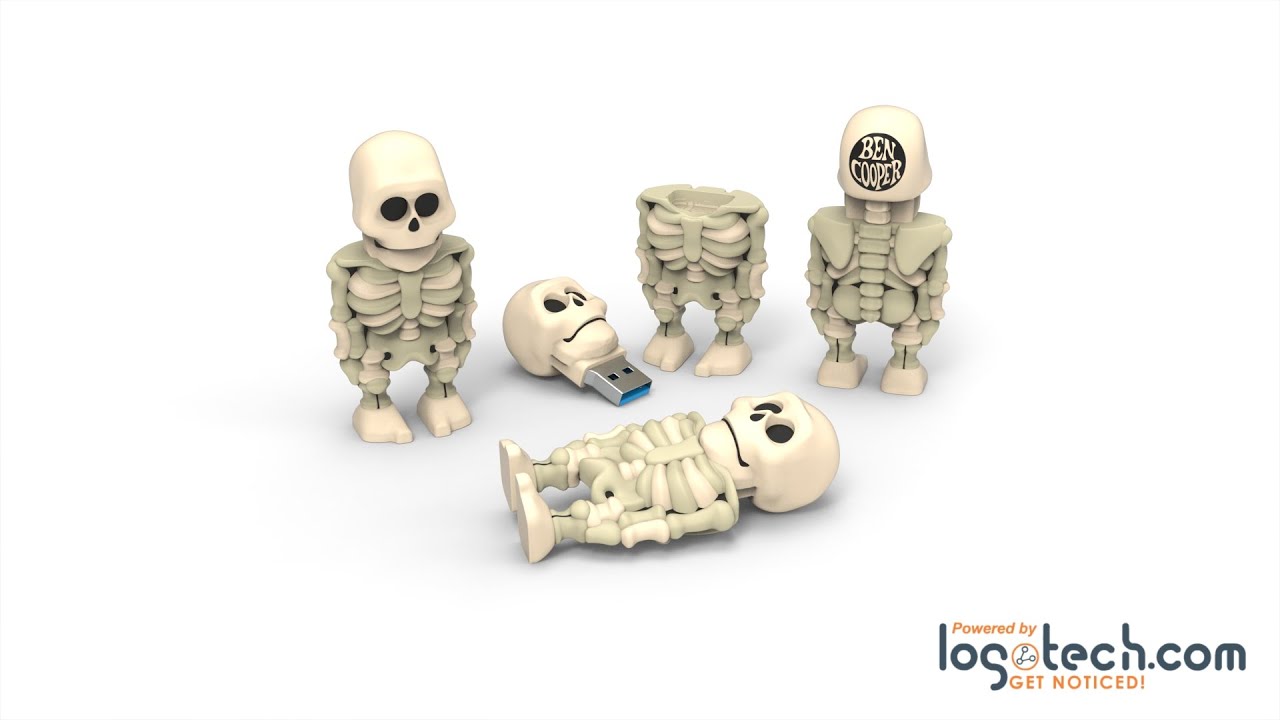 Skeleton USB Flash Drive - YouTube