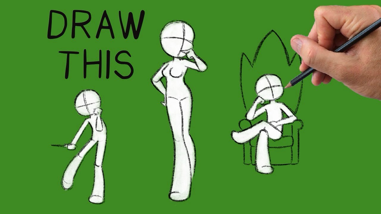 How to Draw Villain Poses (part 2) - YouTube