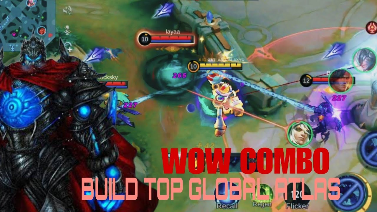 best atlas combo and gameplay atlas 2023 best build atlas 2023 #mlbb # ...