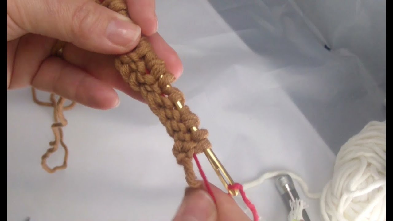 Knooking - Patent Pattern in One Color - YouTube