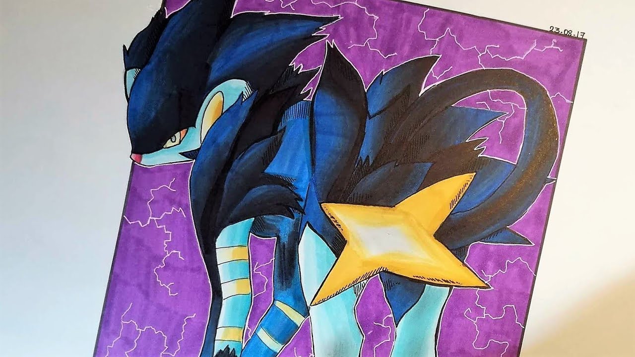 SPEED DRAWING LUXRAY [Pokémon] ! - YouTube
