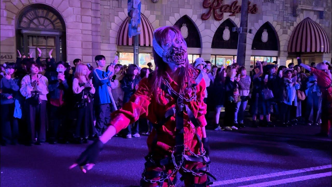 【USJハロウィーン2023】Chainsaw Chain-Gang（チェーンソー・チェーンギャング）Ado「唱」ゾンビ・デ・ダンス メルズステージ 2023/10（4K HDR 60fps ...