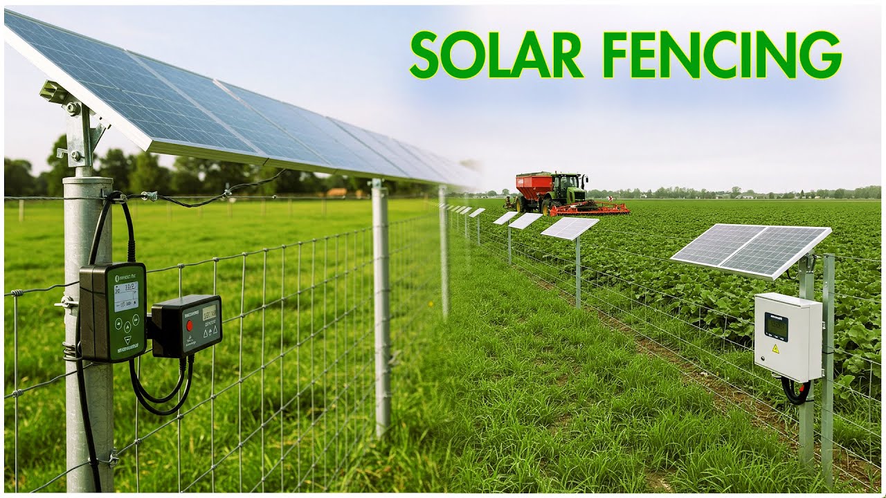 Solar Electric Fence | Agriculture Solar Fencing - YouTube
