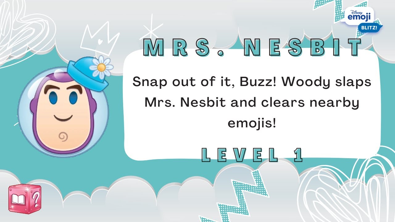 Disney Emoji Blitz - Mrs. Nesbit (Level 1) - Toy Story - YouTube